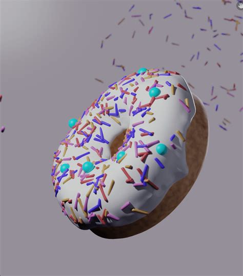 Blender 3d Donut Animation Completed R3dmodeling