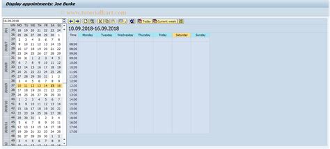 SSC SAP Tcode SAP Appointment Calendar Internal