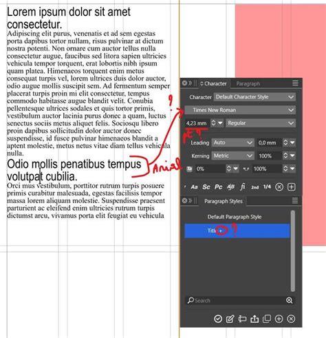 Paragraph Styles VectorStyler