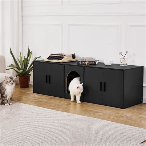 Vevor Cat Litter Box Enclosure For 2 Cats 579 In Hidden Litter