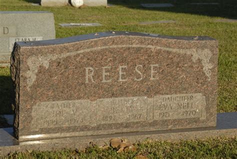 Eva Nell Reese 1921 1970 Mémorial Find A Grave