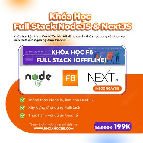 khóa học fullstack nodejs và nextjs f8 khóa offline
