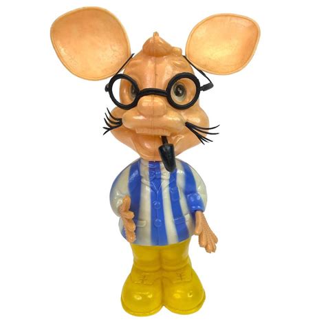 Vintage Topo Gigio Mouse Made In Hong Kong Plastic Figure Carnival Toy