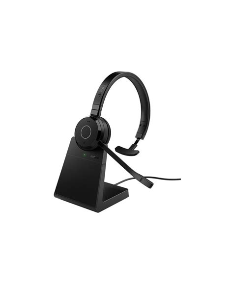 Jabra Evolve Te Ms Mono Bluetooth Wireless Usb A Headset With Charge Stand