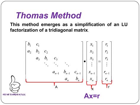 Cholesky Method And Thomas Ppt