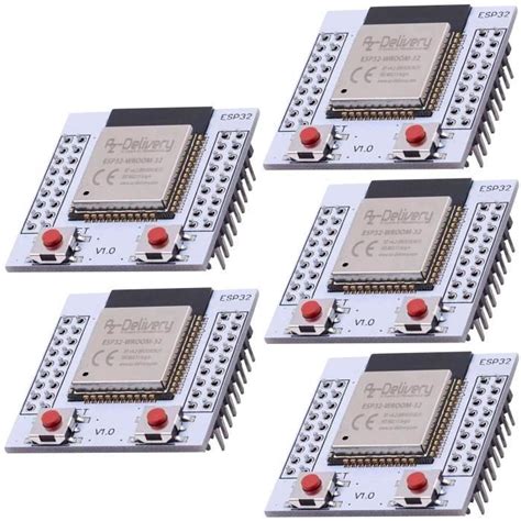 5 X Module Wifi Esp32 Wlan Avec Plaque Dadaptation Gratuite Compatible 5 X Module Wifi Esp32 Wlan Avec Plaque Dadaptation Gratuite Compatible