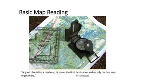 Basic Map Reading For Beginners Learning Pptx