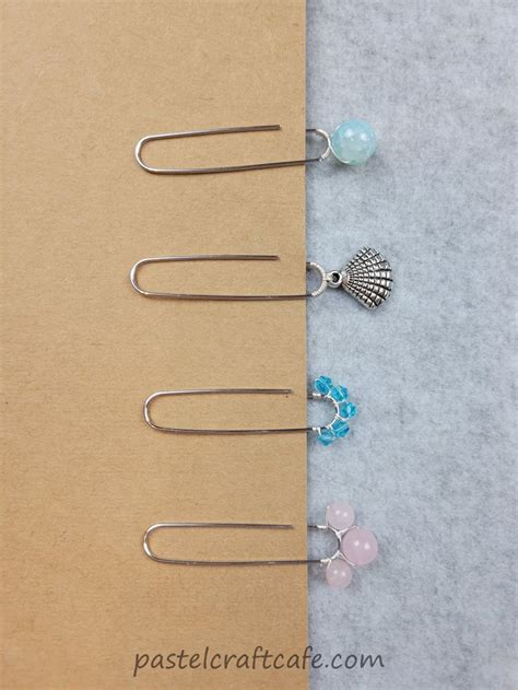 Diy Beaded Paperclip Bookmark Tutorial Paperclip Bookmarks Paper Clips Diy Paper Clip