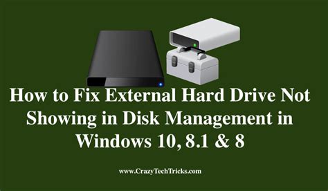 How To Fix External Hard Drive Not Showing In Disk Management In Windows