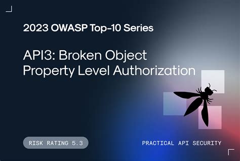 Api32023 Broken Object Property Level Authorization Owasp