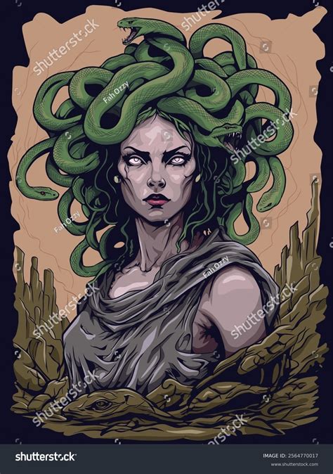 Medusa Head Drawing 5 500 Medusa Head Stock Illustrations