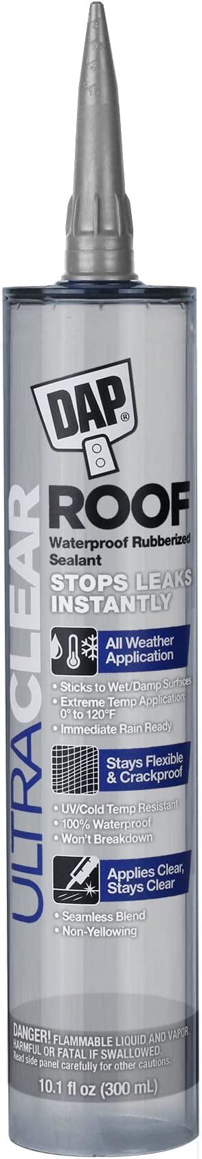 Dap Ultra Clear Roof Waterproof Rubberized Sealant Crystal