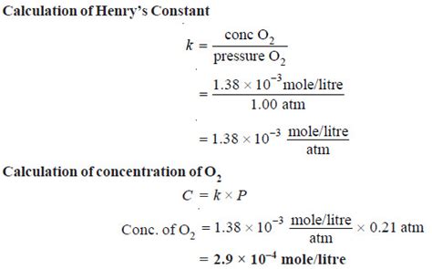 Henrys Law A Form Of Distribution Law Read Chemistry