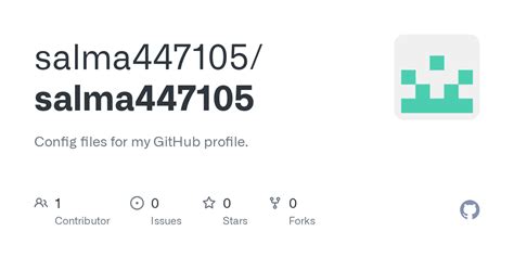 Github Salma447105salma447105 Config Files For My Github Profile