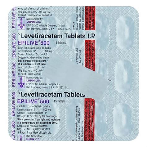 Epilive 500mg Tablets At ₹ 218strip एपिलिव टैबलेट In Nagpur Id