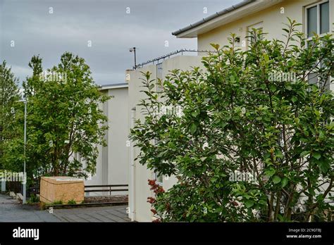 Architectural Details And Lush Garden Scenery In West Kópavogur 50s Reykjavík Working Class