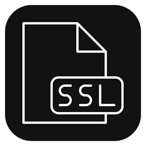 Premium Vector Ssl File Vector Illustration