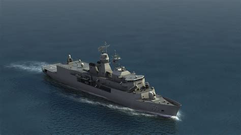 3d Anzac Class Frigate Model Turbosquid 1640927