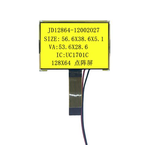 Customized 128x64 Graphic Dot Matrix Stn Gray Positive Lcd Display
