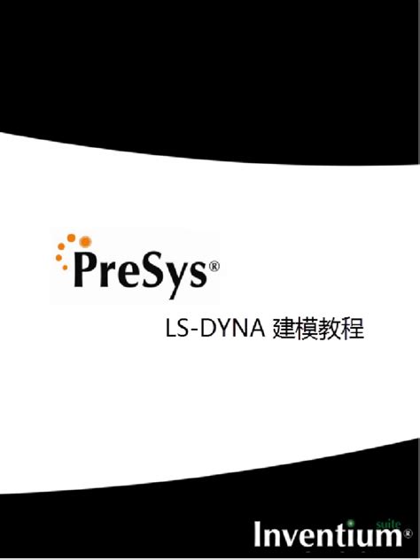 presys ls dyna modeling tutorial chs pdf