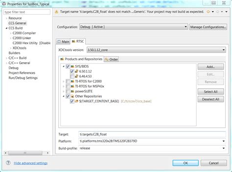 RTOS TMS F D RTSC Gui For Cfg Files Is Gone C Microcontrollers Forum C