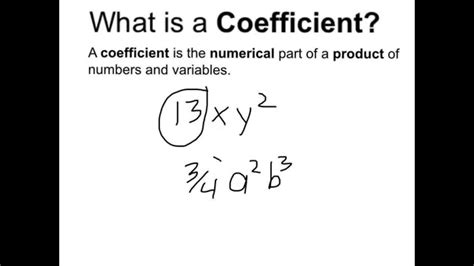 What Is Coefficient In Science