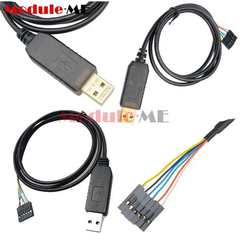 Original Ftdi Ft232rl Usb To Ttl Rs232 6pin Serial Adapter Cable For