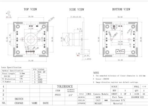 Customized 2mp Wide Dynamic Usb Camera Module Support Backlight Shooting Hsell Security Camera