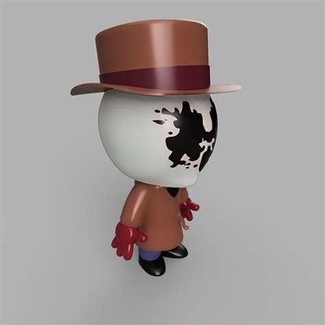 Dc Comics Watchmen Mini Rorschach Walter Kovacs 3d Model Cgtrader