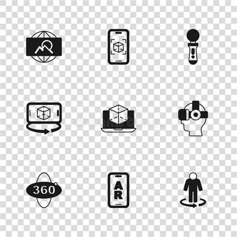 Set Augmented Reality Ar Virtual Glasses 3d Modeling Vr Controller Game Wide Angle Picture