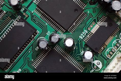 Semiconductor Processor Electronic Industry Background Electronic Circuit Board With Chip Set