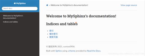 sphinx文档书写 sphinx gitee read the docs sphinx docs csdn博客