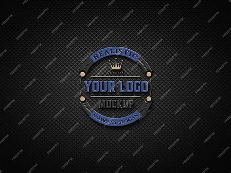 Premium Psd Embossed Logo Mockup Psd