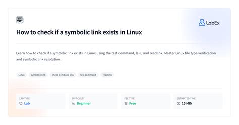 How To Check If A Symbolic Link Exists In Linux Labex
