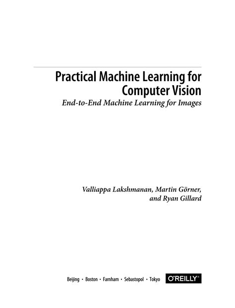 Solution Practical Machine Learning For Computer Vision End To End