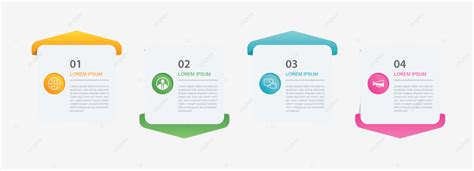 4 데이터 인포 그래픽 사각형 탭 종이 인덱스 템플릿 나열한 것 광고하는 페이지 Png 일러스트 및 벡터 에 대한 무료 다운로드 Pngtree