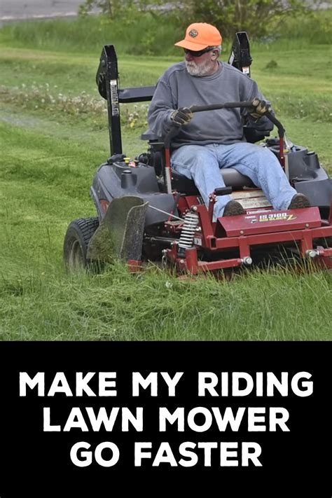 How to Make My Riding Lawn Mower Go Faster in 2024 | Riding lawn mowers, Riding lawn mower ...