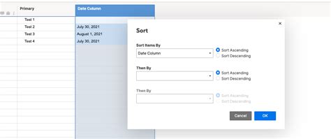 Sorting Fields Smartsheet Community