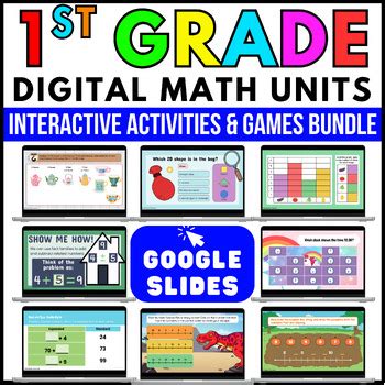 St Grade Math Bundle Interactive Google Slides Lessons Activities Games