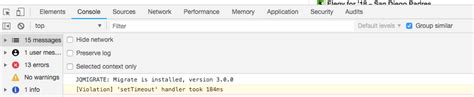 Google Chrome Console Does Not Allow Log Level Change Stack Overflow