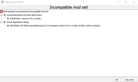 Fabric Keeps Giving Me Uncaught Exception In Thread Main Message Fabricmc