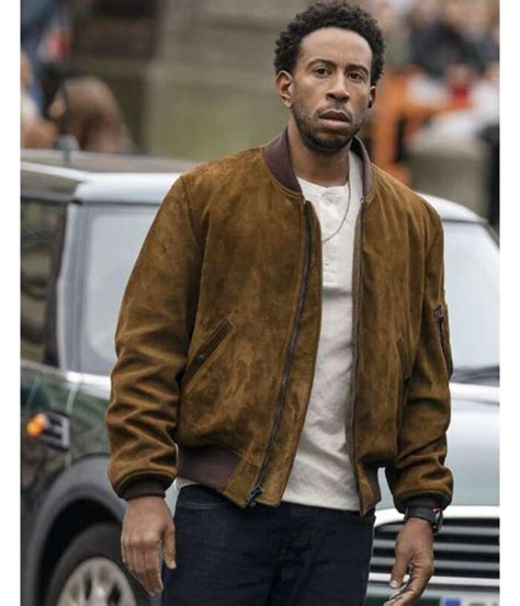 Buy Fast And Furious 9 Tej Parker Brown Suede Jacket