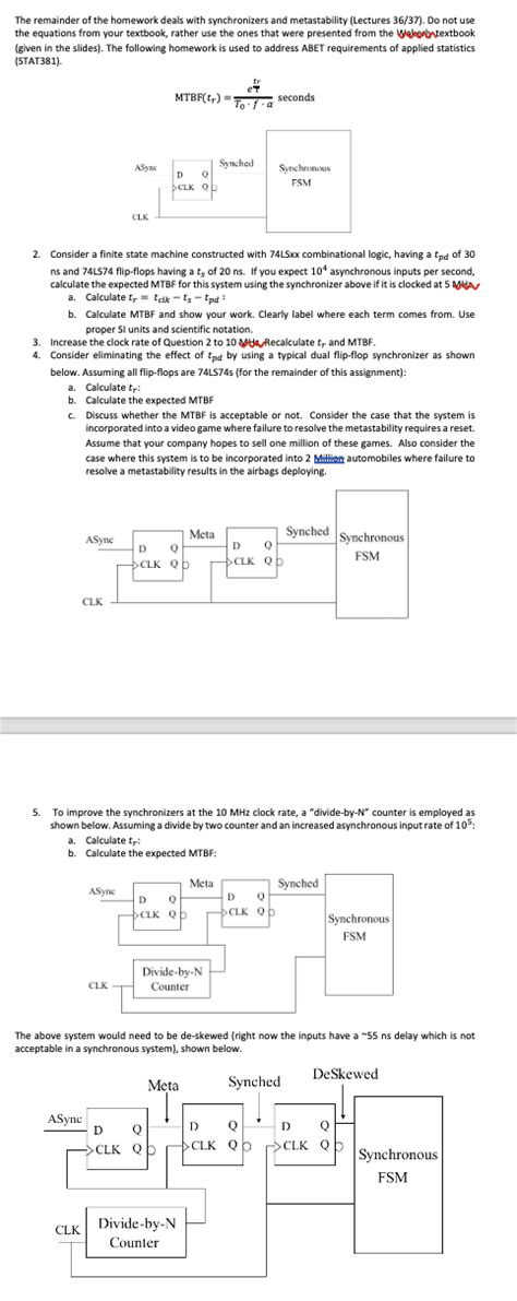 solved stat381 consider a finite state machine constructed