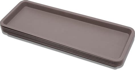 Angde 6 Pack Of Plastic Plant Tray Saucer Rectangular