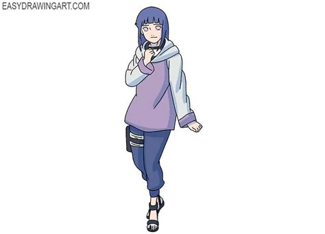 How To Draw Hinata Easy Drawing Art