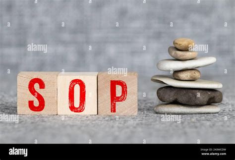 Sop Acronym From Wooden Blocks With Letters Abbreviation Sop Standard Operating Procedure