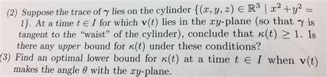 solved let r3 exercise 1 41 γ 1 → be a unit speed space