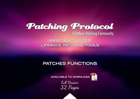Lifewave Patches Lifewave Patching Protocol