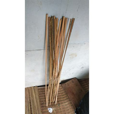 Jual Ajir Bambu Bulat Panjang 100cm Bulat 7mm Stik Bambu Ajir 10 Batang Bahan Arku Layangan Dan