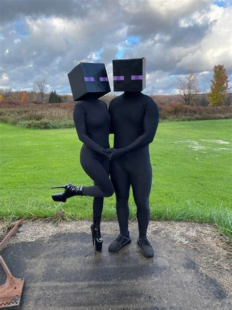 No Sew Minecraft Enderman Costume Artofit